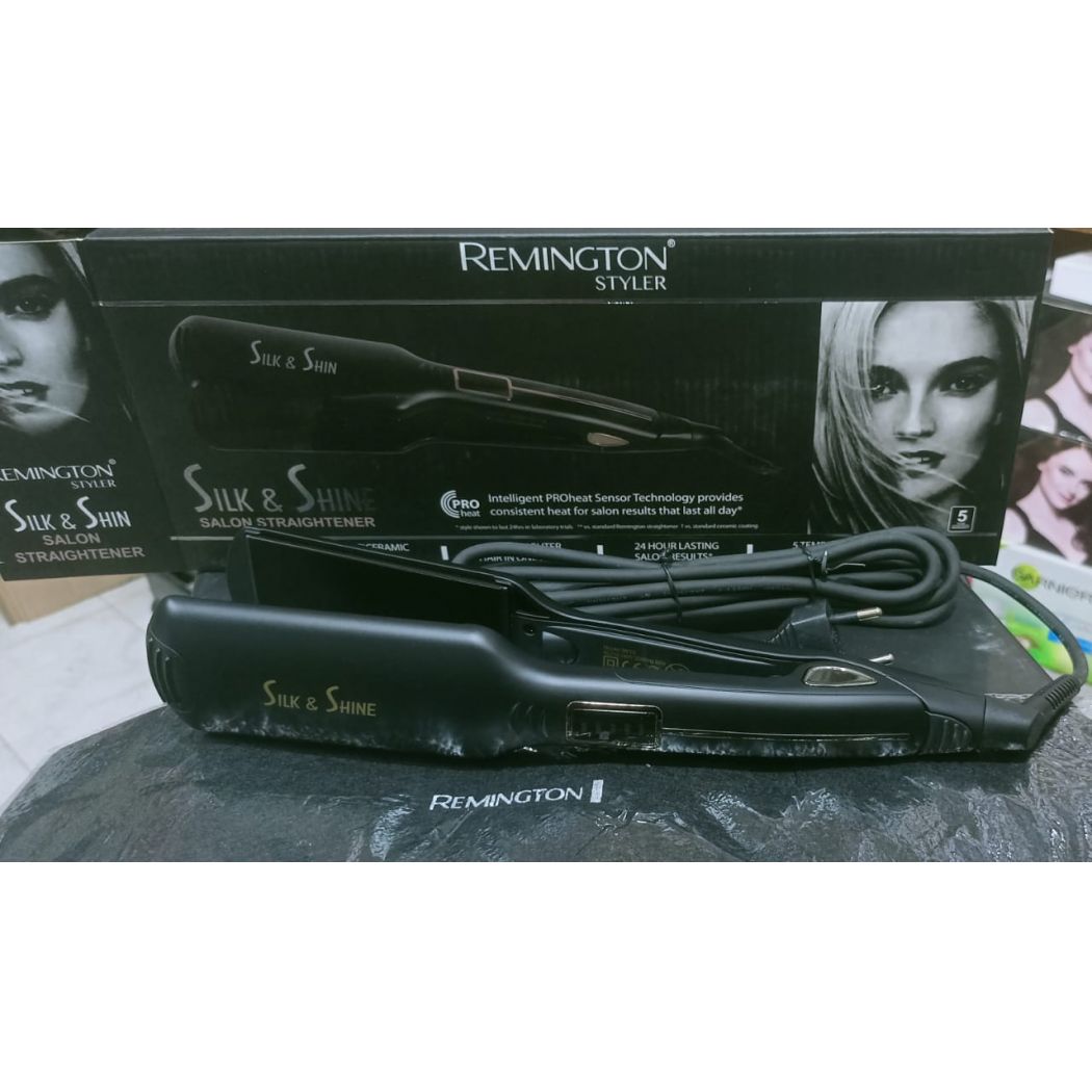 Remington Styler Silk and Shine Salon Straightner 5x Smoother Ceramic ...