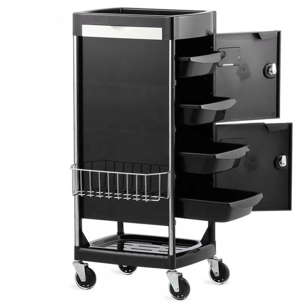 Salon Trolley With Tray Stylist Cart With 2 locks Prices in Pakistan ...