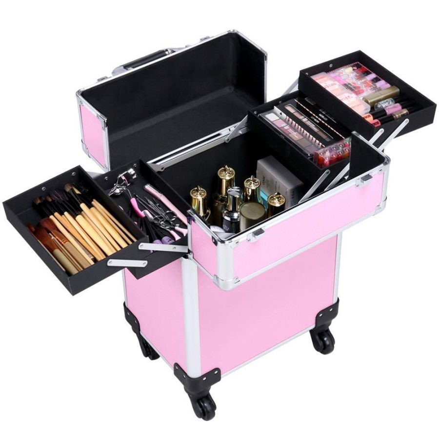 Portable Cosmetic Beauty Hairdressing Makeup Box Trolley Prices in ...