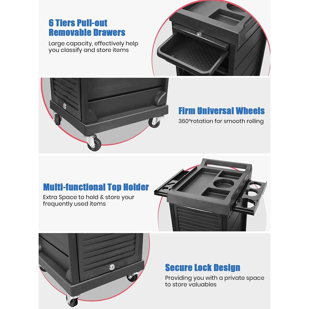 Professional Storage Cabinet Tool Organizer Trolley for Salon Prices in ...