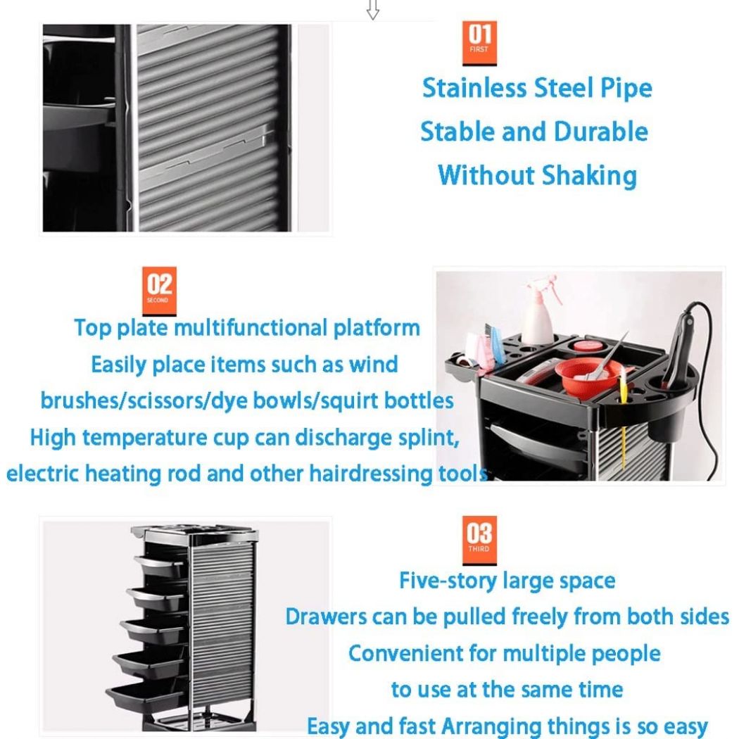 Salon Storage Cabinet Tool Organizer Trolley for Salon Prices in Canada ...